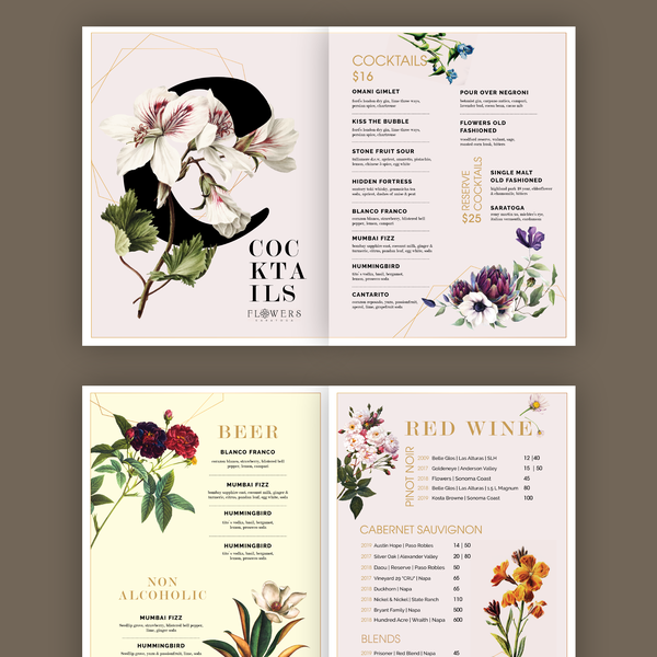 Bar & grill menu design | Menu contest | 99designs