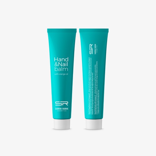 Create two luxurious hand balm tube (matt design, gender neutral ...