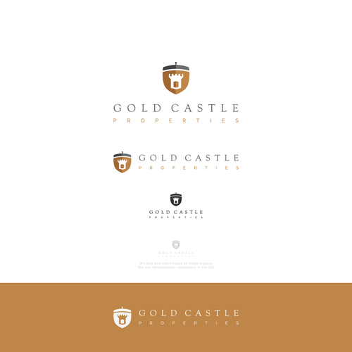 Create a inviting, stong and trustworthy castle logo for Gold Castle ...