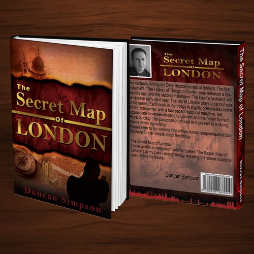 Cover for 'The Secret Map of London' | Book cover contest