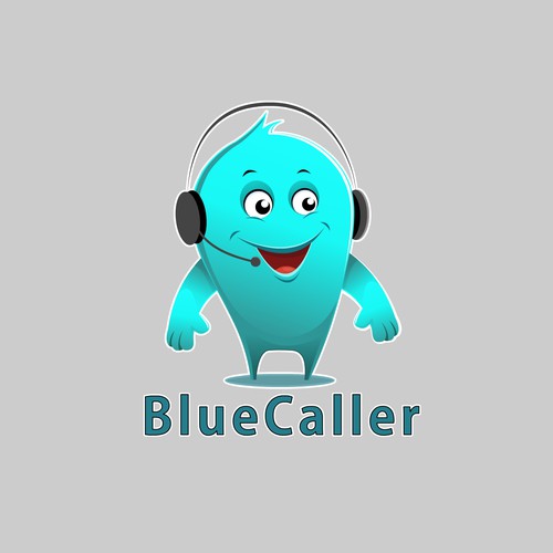 BlueCaller - Create a logo character/mascot for a software application ...