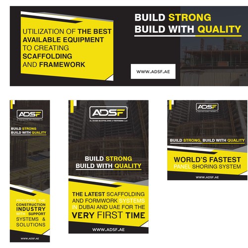 Construction Company Banner Advertisement | Signage contest