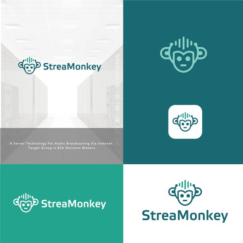 Designs | Monkey-Logo for an audio tech company | Logo design contest