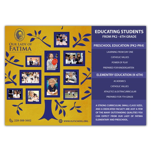 Designs | Creative Ad for Elementary School | Postcard, flyer or print ...