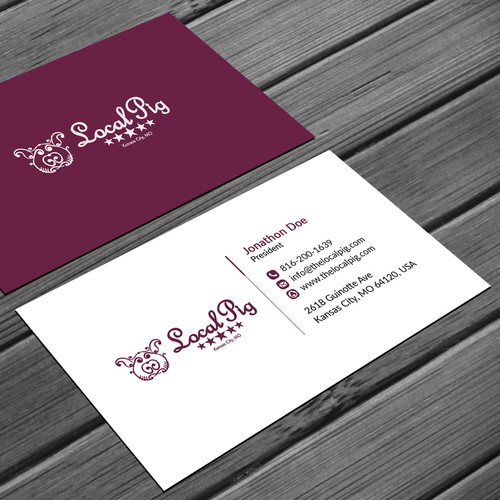 Local Butcher Shop - Business Card | Business card contest