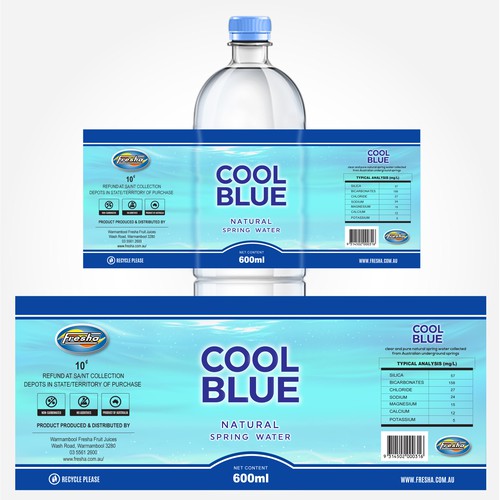 Bring modern new life to our Spring Water label | Product label contest