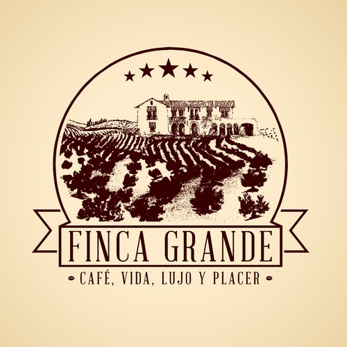 *Crear un logotipo cautivador con estilo de diseño vintage de una finca ...