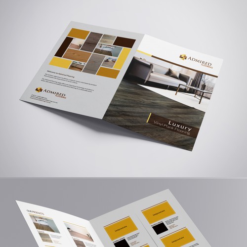 Design a Classy Vinyl Plank Flooring Brochure that sells sophistication ...
