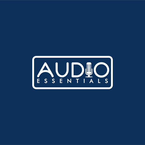 Audio Essentials Logo with old timey Microphone | Logo design contest