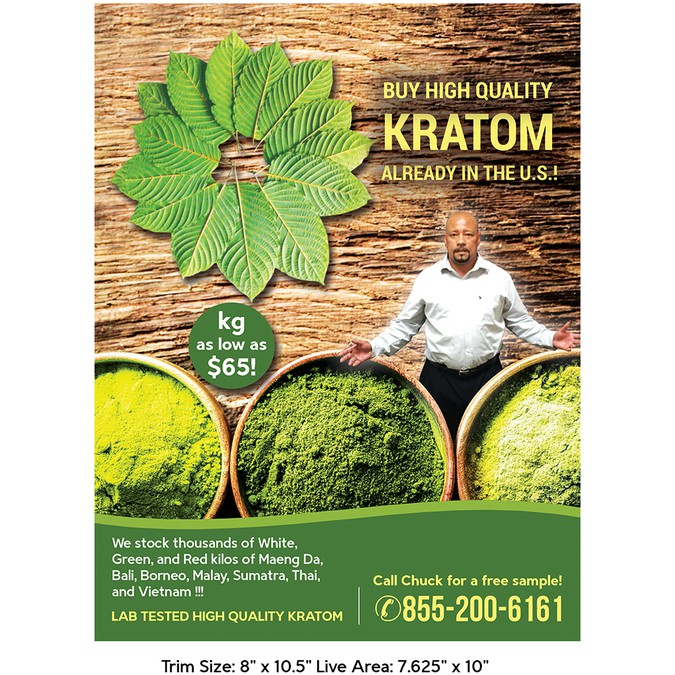 Guaranteed contest. Full page ad for Kratom company! | Postcard, flyer ...