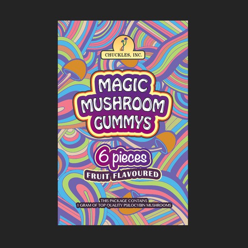 Designs | Magic Mushroom Gummys | Product label contest