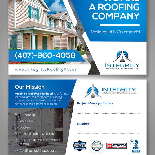 Designs | Roofing Company Storm Damage Flyer | Postcard, flyer or print ...