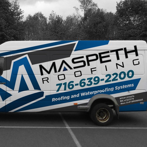 Van Wrap for Maspeth Roofing | Car, truck or van wrap contest