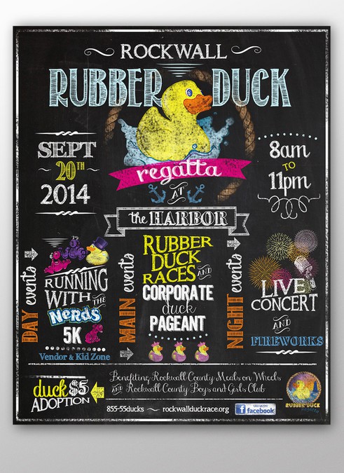 Rubber Duck Races, what could be more fun to design than a poster for a ...