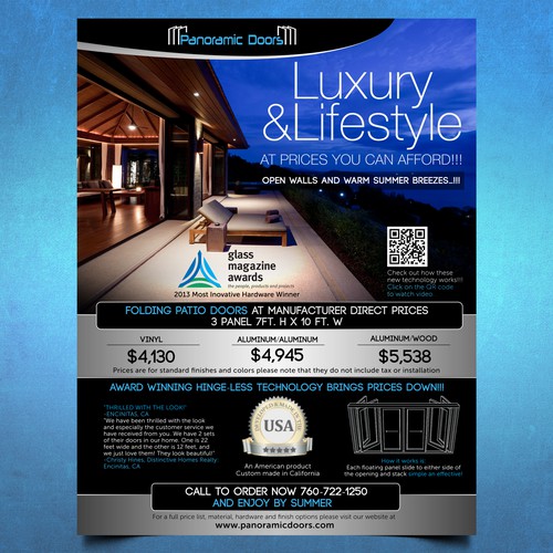 Create a unique magazine ad for a new and innovative award winning ...