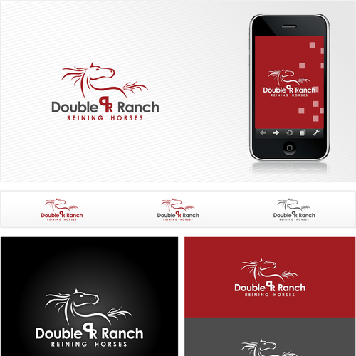 Double PR Ranch Reining Horses needs a new logo | Logo Design Wettbewerb