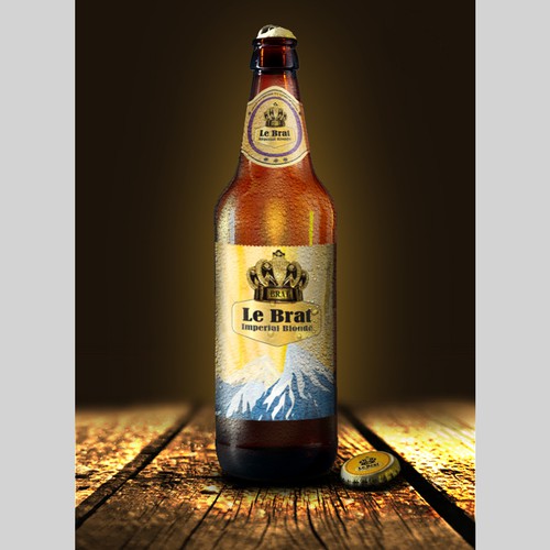 Create a crazy beer label for Le Brat Imperial Blonde | Product ...