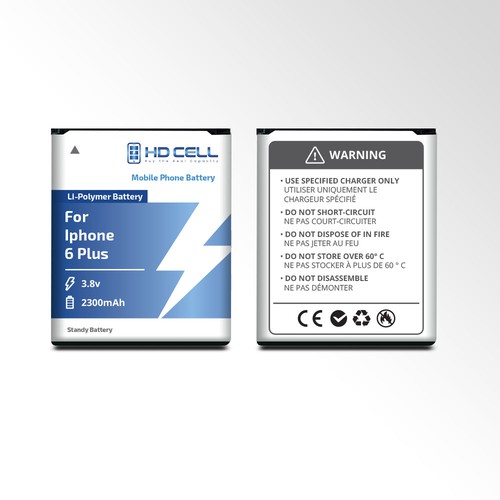 MOBILE PHONE BATTERY LABEL STICKER | Product packaging contest