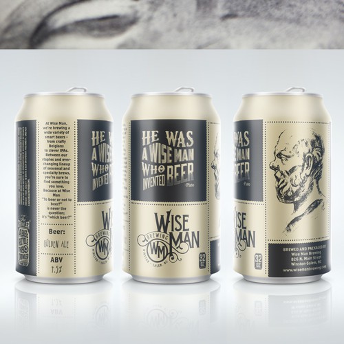Crowler Label for Wise Man Brewing | Product label contest