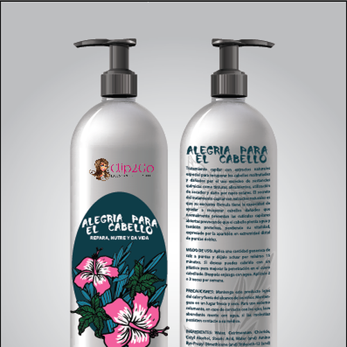 LABEL DESIGN FOR WOMEN COSMETIC HAIR PRODUCT | Product label contest