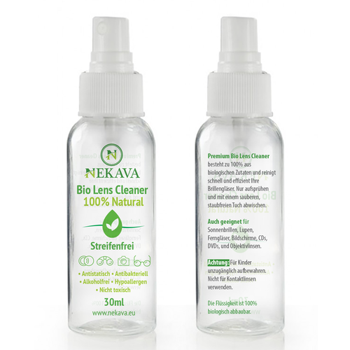 Create a nice looking label for our new natural lens cleaner | Product ...