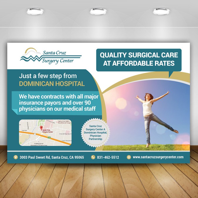 create a simple and informative ad for an out-patient surgery center ...