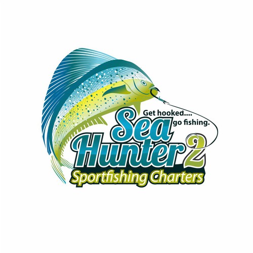 Create an eye-catching logo for a Charter fishing business on the Outer ...
