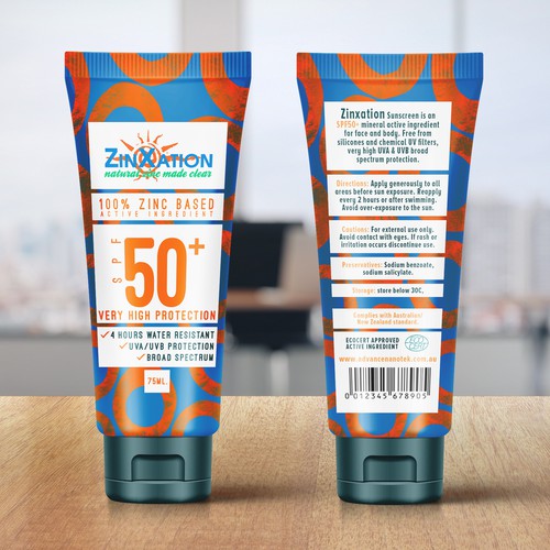 Design a Sunscreen Label for Tubes | Product packaging contest