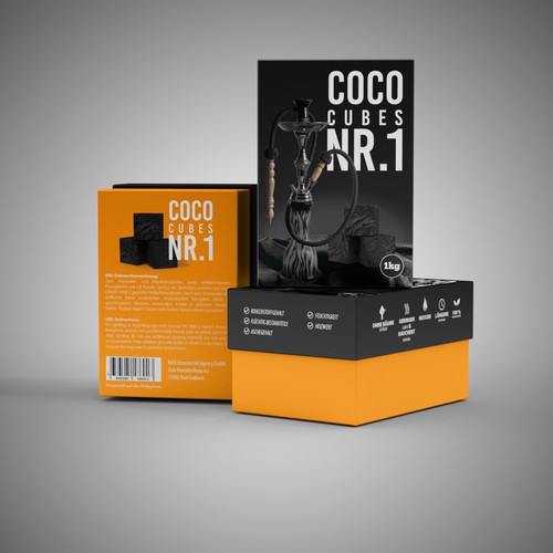 Design a box for Shisha charcoal cubes | Product packaging contest
