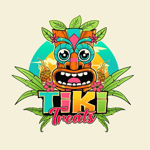 Designs | Fun tropical themed logo for a snack & treats business | Logo ...