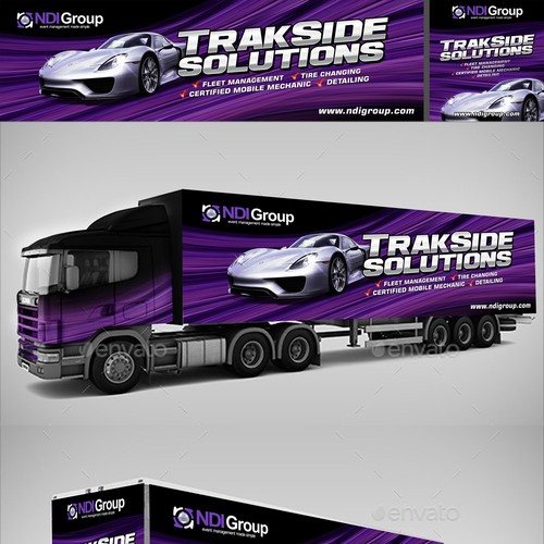 Designs | Trailer wrap for a Race Track Performance Company | Car ...