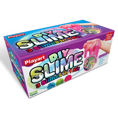 Create a Slime kit box that all kids would love to play with! | Product ...