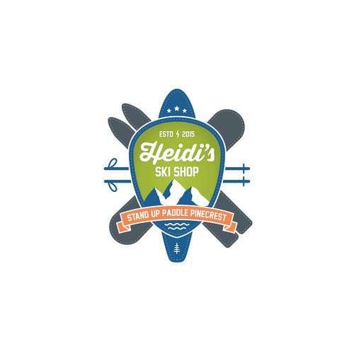 Incorporating Skis and Paddleboards for Heidi's Ski Shop! | Logo design ...