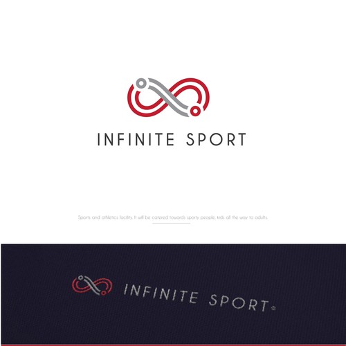create a sleek and captivating design for Infinite Sports, an athletics ...