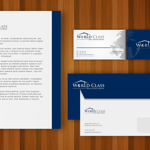 create a captivating , compelling, design for a WORLD CLASS real estate ...
