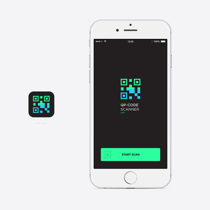 Modern icon for QR code scanning app. | Icon or button contest