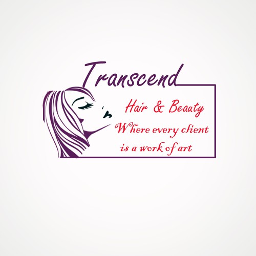 Create an innovative cutting-edge logo for Transcend Hair and Beauty ...