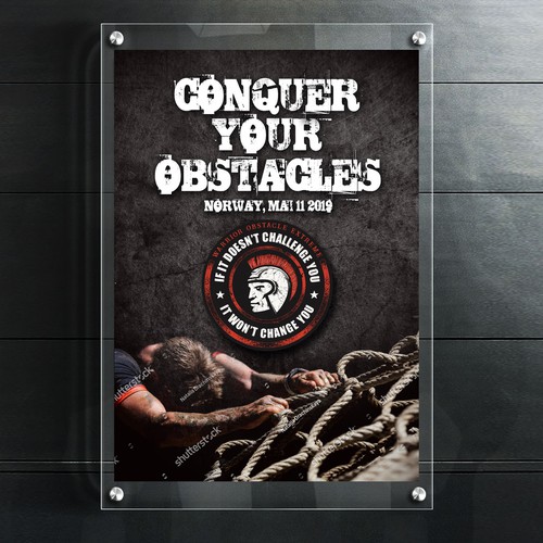 Obstacle course race event poster | Poster contest