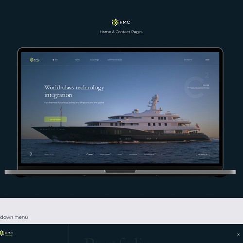 Designs | Website Redesign for Unique Superyacht and Cruise Ship ...