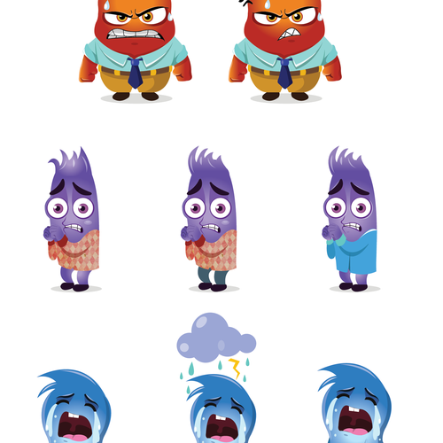 Design 5 Unique Characters that Represent Emotions | Character or ...