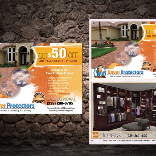 Half Page Ad for Paver Protectors | Other business or advertising contest