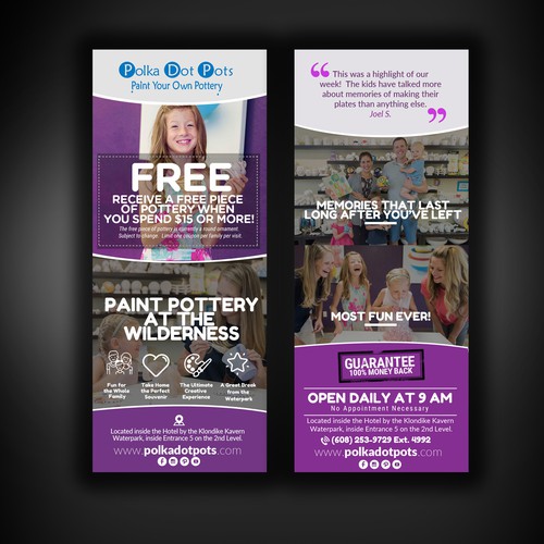 Design a fun and exciting flyer for Polka Dot Pots Pottery Studio ...