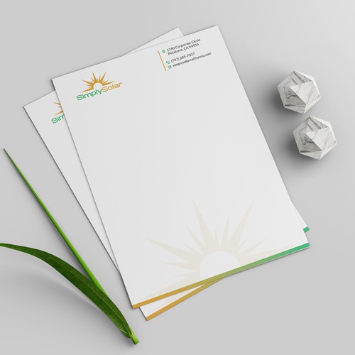 Designs | "Renewable Energy Company Letterhead" | Stationery contest