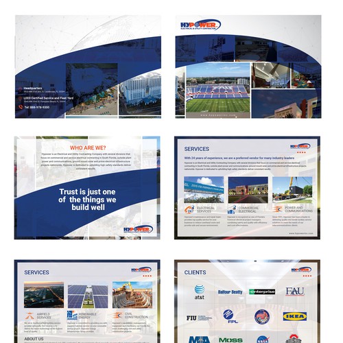 Brochure for Electrical Construction Company | Brochure contest
