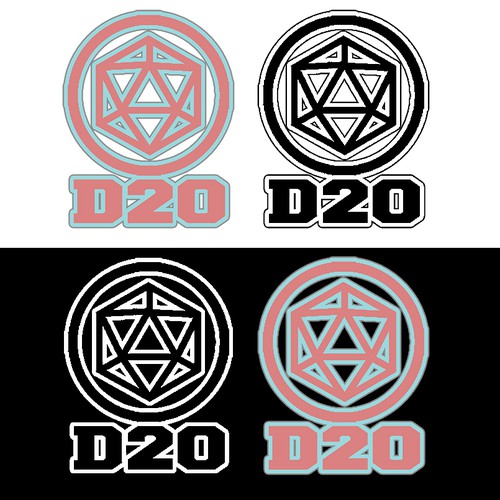 Simple and clean logo for a game supplies and retailer, D20 | Logo ...