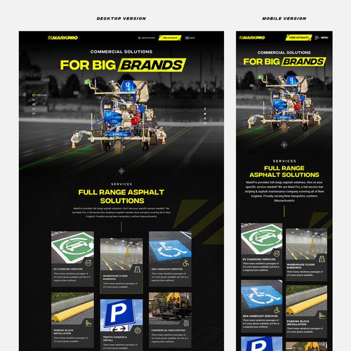 Designs | Design A Modern, Edgy, Business Website / MarkPro | Web page ...