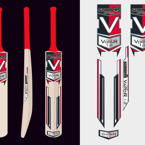 Label design for SOMMERS Cricket bats | Print or packaging design contest