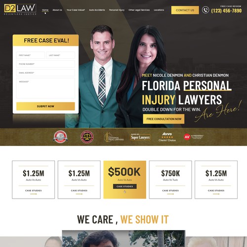 Designs | Sleek and modern Attorney website | Web page design contest