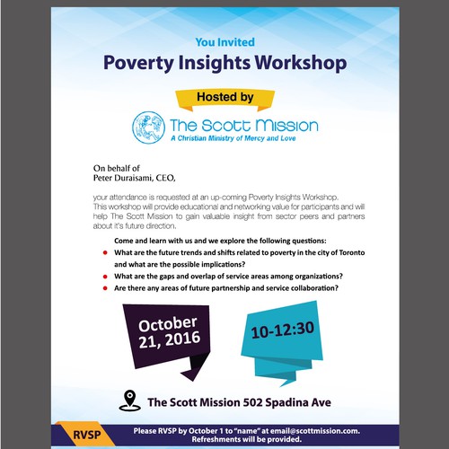 Workshop Poster for Non-Profit | Poster contest