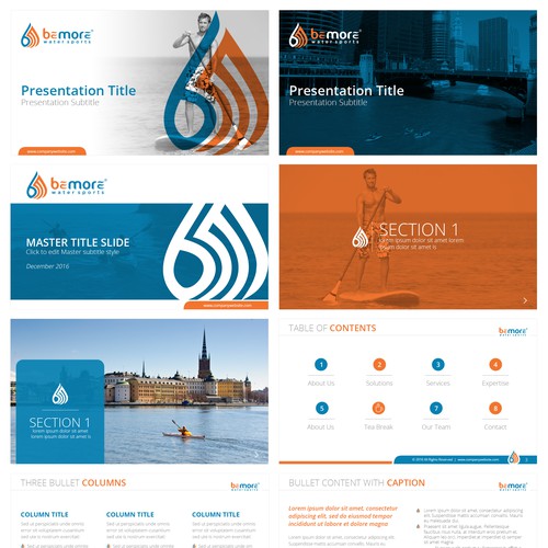 Inspiring PowerPoint template Contests - 99designs